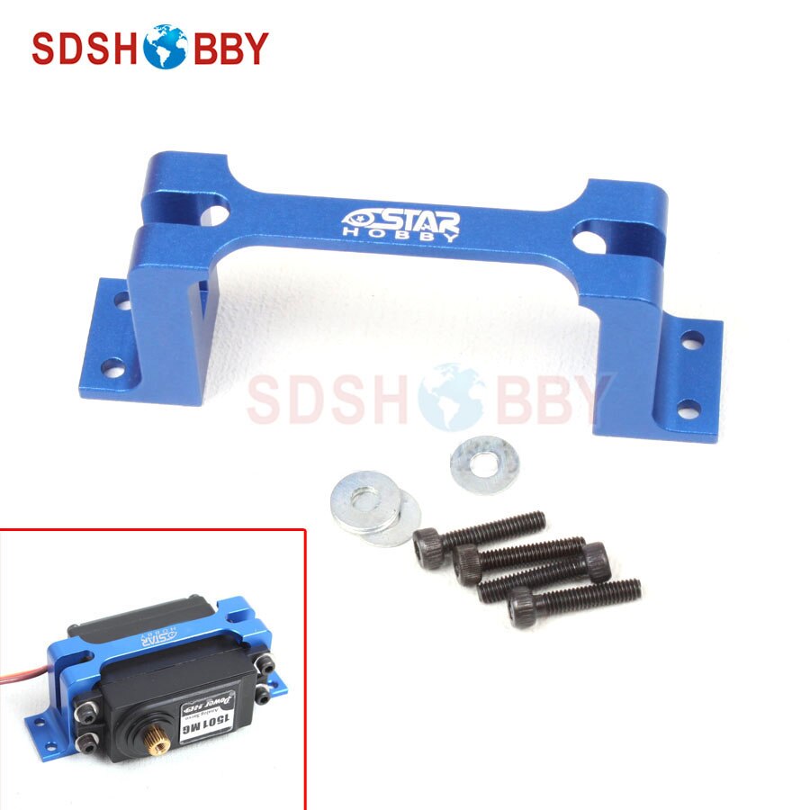 6STARHOBBY CNC Aluminum Alloy Blue Servo Protector / Servo Holder ...