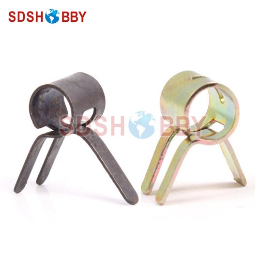 10pcs-Small Metal Fuel Clamp /Fuel Clip D4.65mm