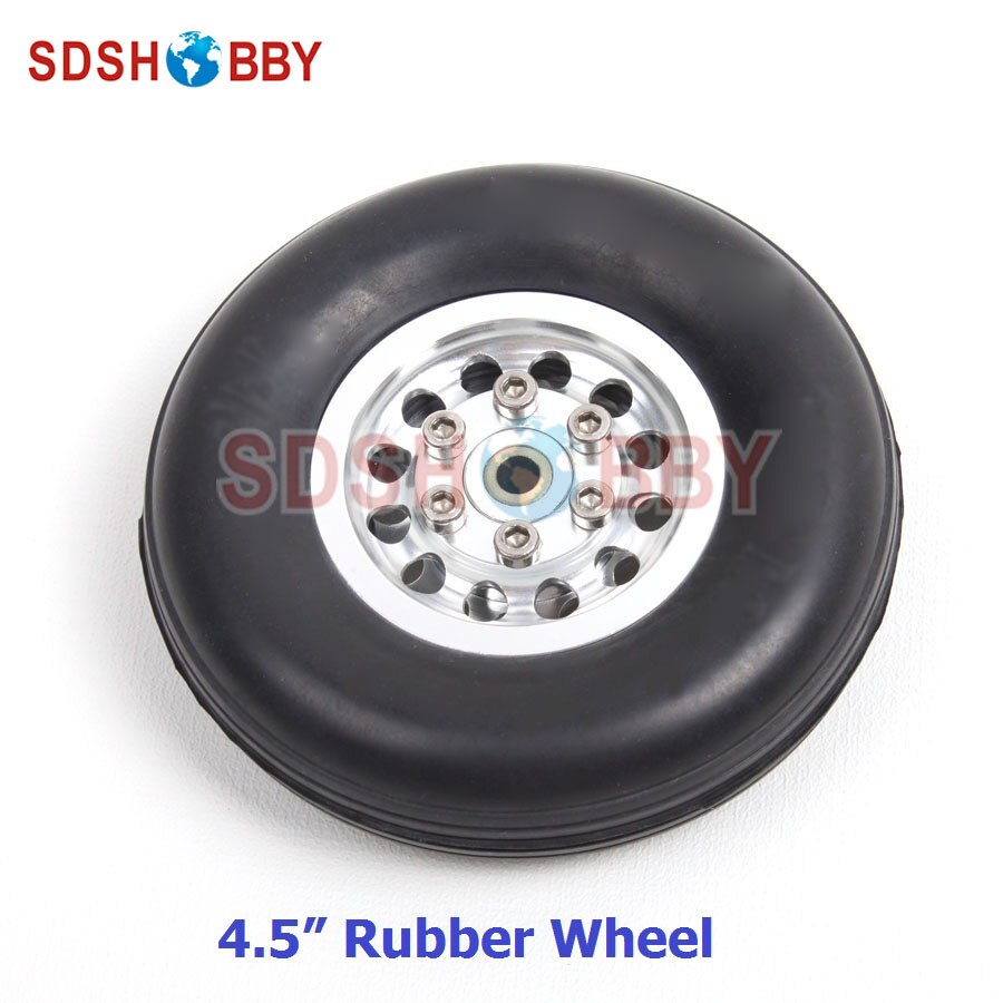 RC Airplane 4.5in/116mm D116*H29*5mm Rubber Wheel with CNC Aluminum Hub