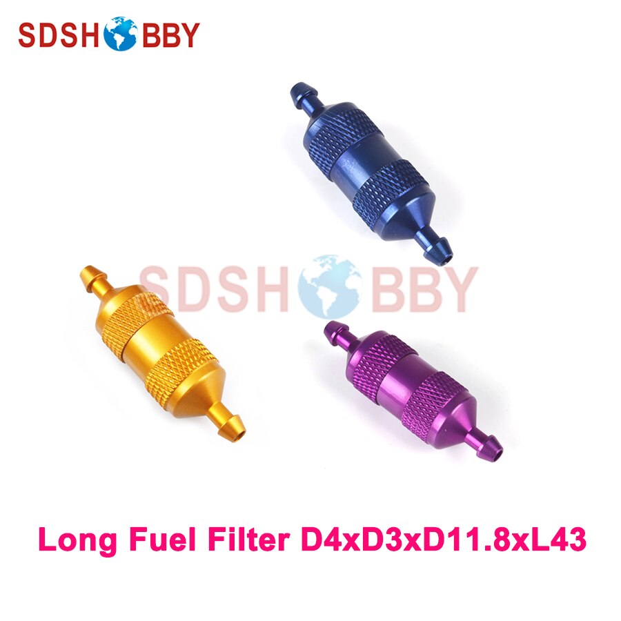 6STARHOBBY Long Fuel Filter D4xD3xD11.8xL43 for Gas Airplane- Blue ...