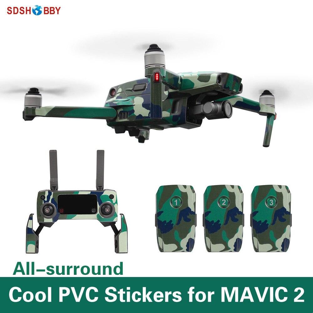 Sunnylife Waterproof PVC Stickers Skin Decals for DJI MAVIC 2 PRO/ZOOM ...