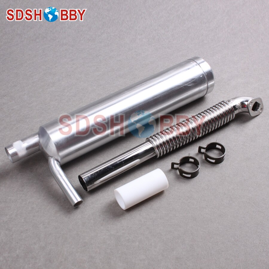 Exhaust Pipe Muffler Canister with Flexible Header for 26-35CC Gas ...