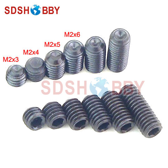 100pcs* Hex Socket Set Screw/ Hex Socket Headless Screw M2x3/ M2x 4 ...