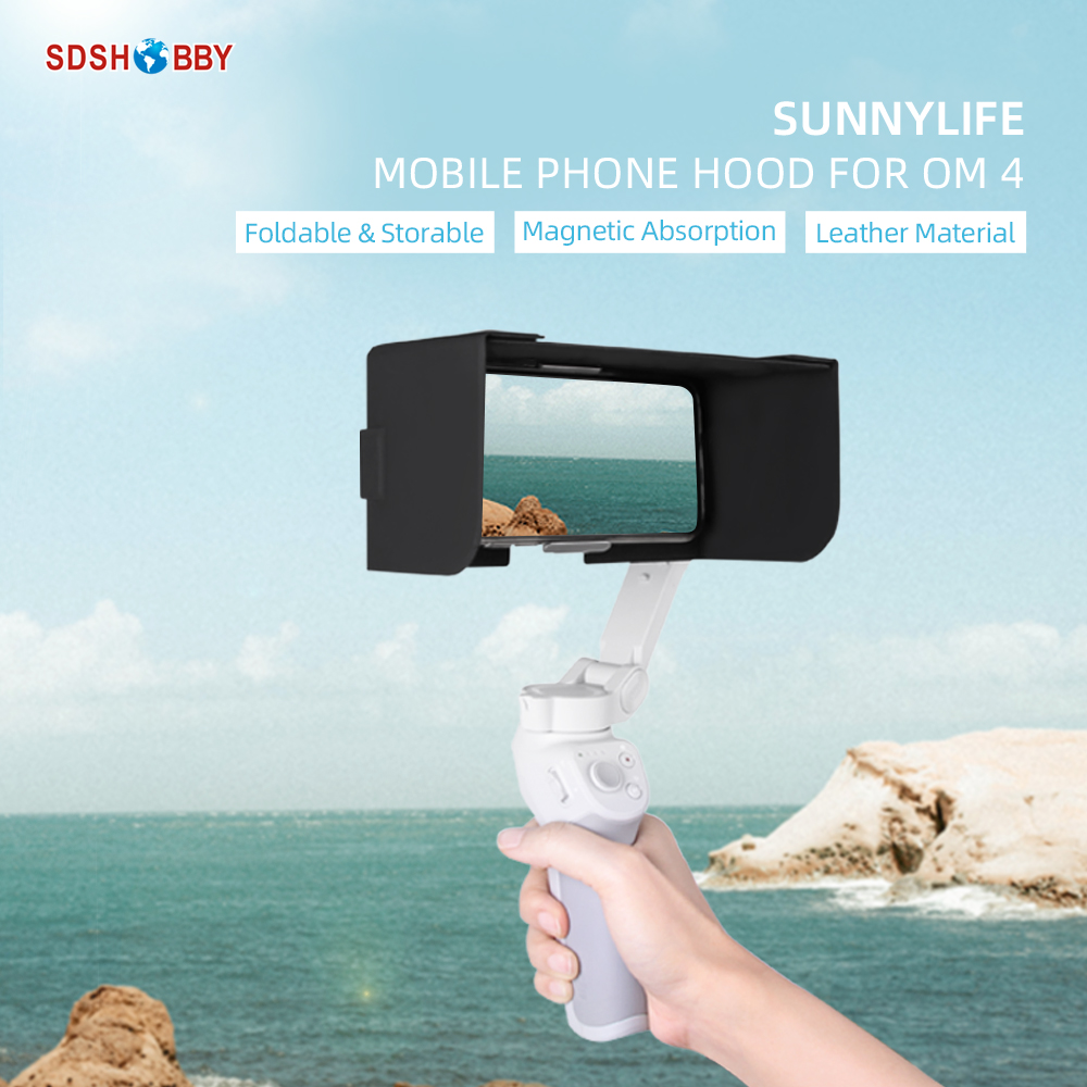 Sunnylife Mobile Phone Sun Hood Foldable Magnetic Sunshade Leather Hood ...