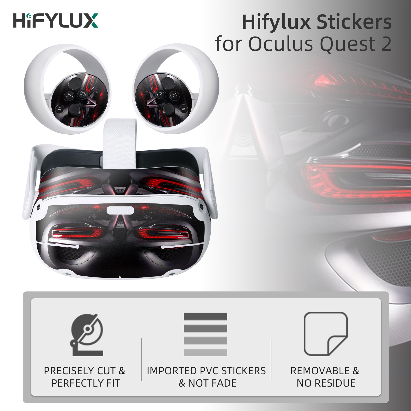 Hifylux Stickers for Oculus Quest 2 VR Headset and Controller Virtual ...